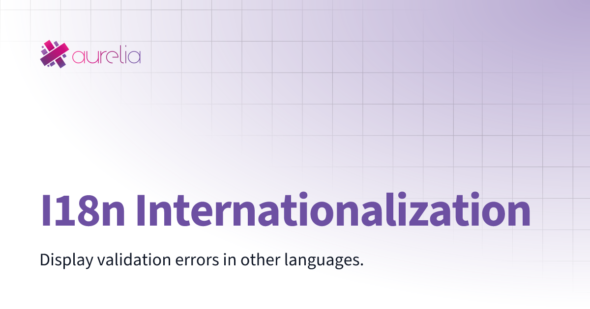 I18n Internationalization | The Aurelia 2 Docs